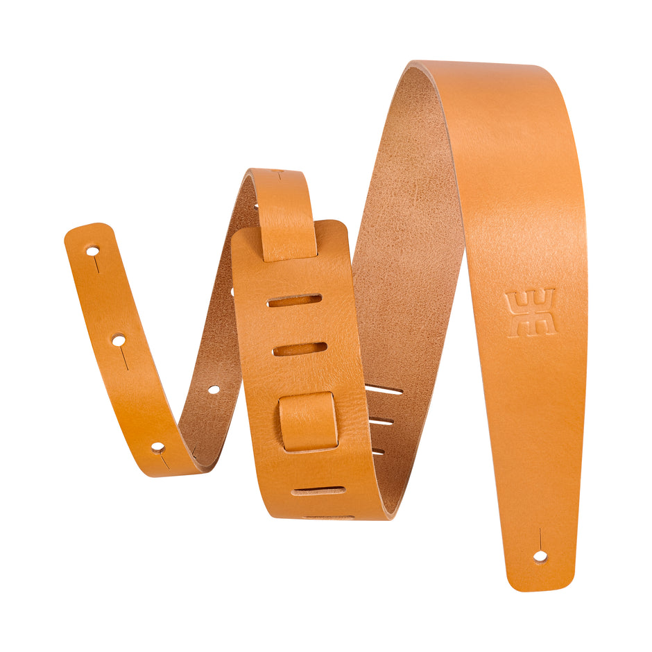 AMUMU FGL-HRT-TAN 2.5" Guitar Strap – Full Grain Leather Heritage™ in